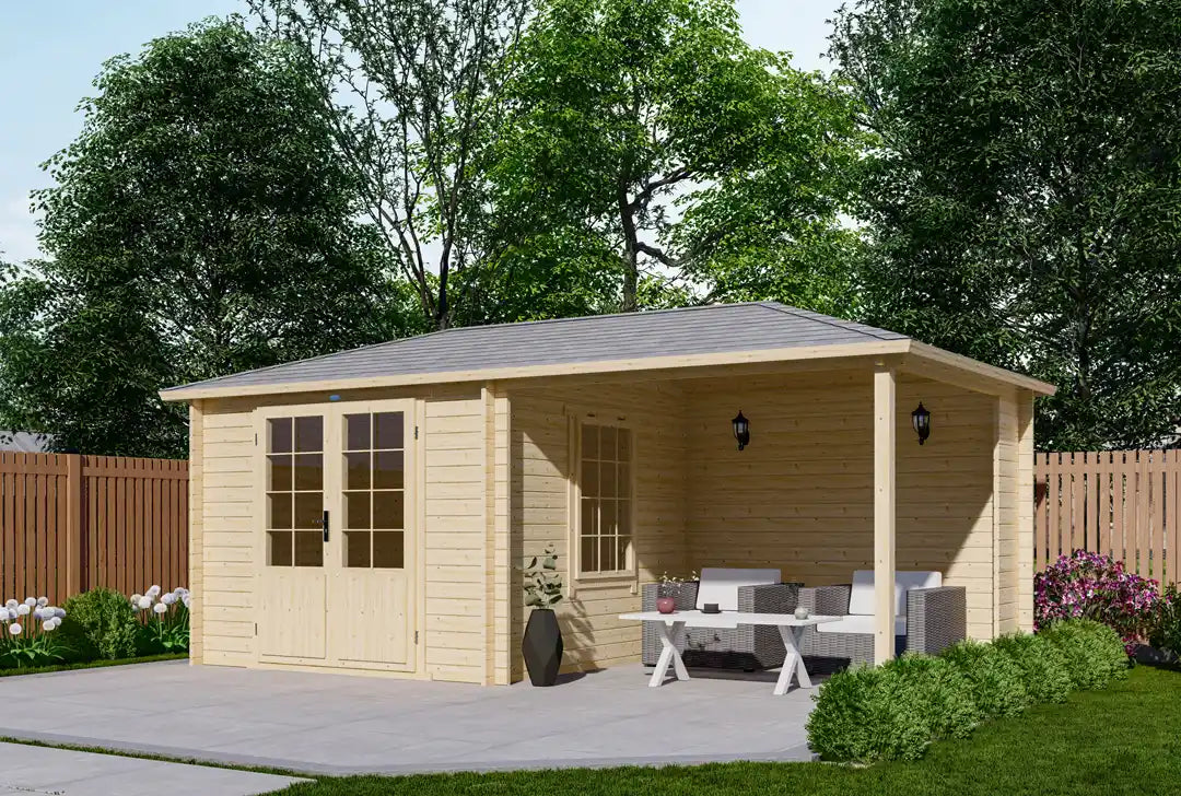 Gartenhaus mit Walmdach aus Holz | online bestellen