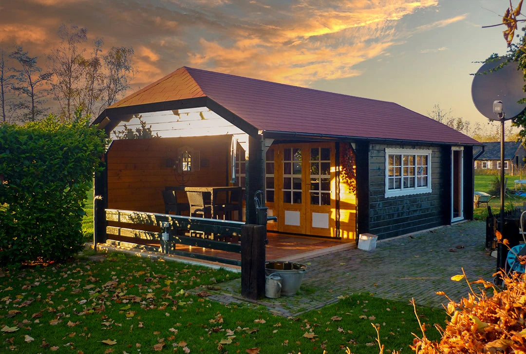 Gartenhäuser aus Holz mit Anbau | online kaufen