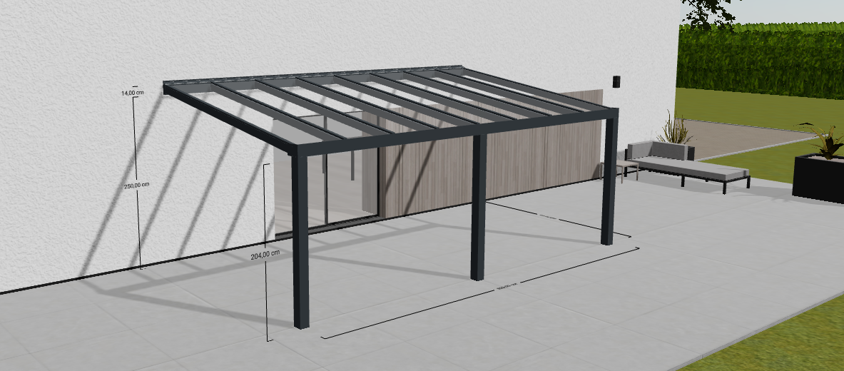 Terrassenüberdachung aus Alu online kaufen